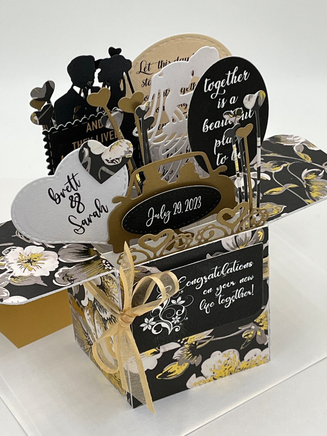 Custom Explosion Box Card Personalized Handmade Custom - Etsy