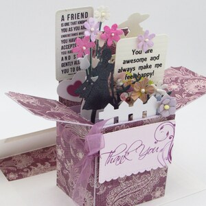 Custom Thank You Explosion Box Card Personalized Handmade - Etsy