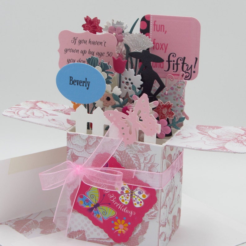 Custom Explosion Box Card Personalized Handmade - Etsy