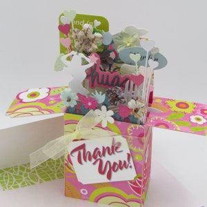 Custom Thank You Explosion Box Card Personalized Handmade - Etsy