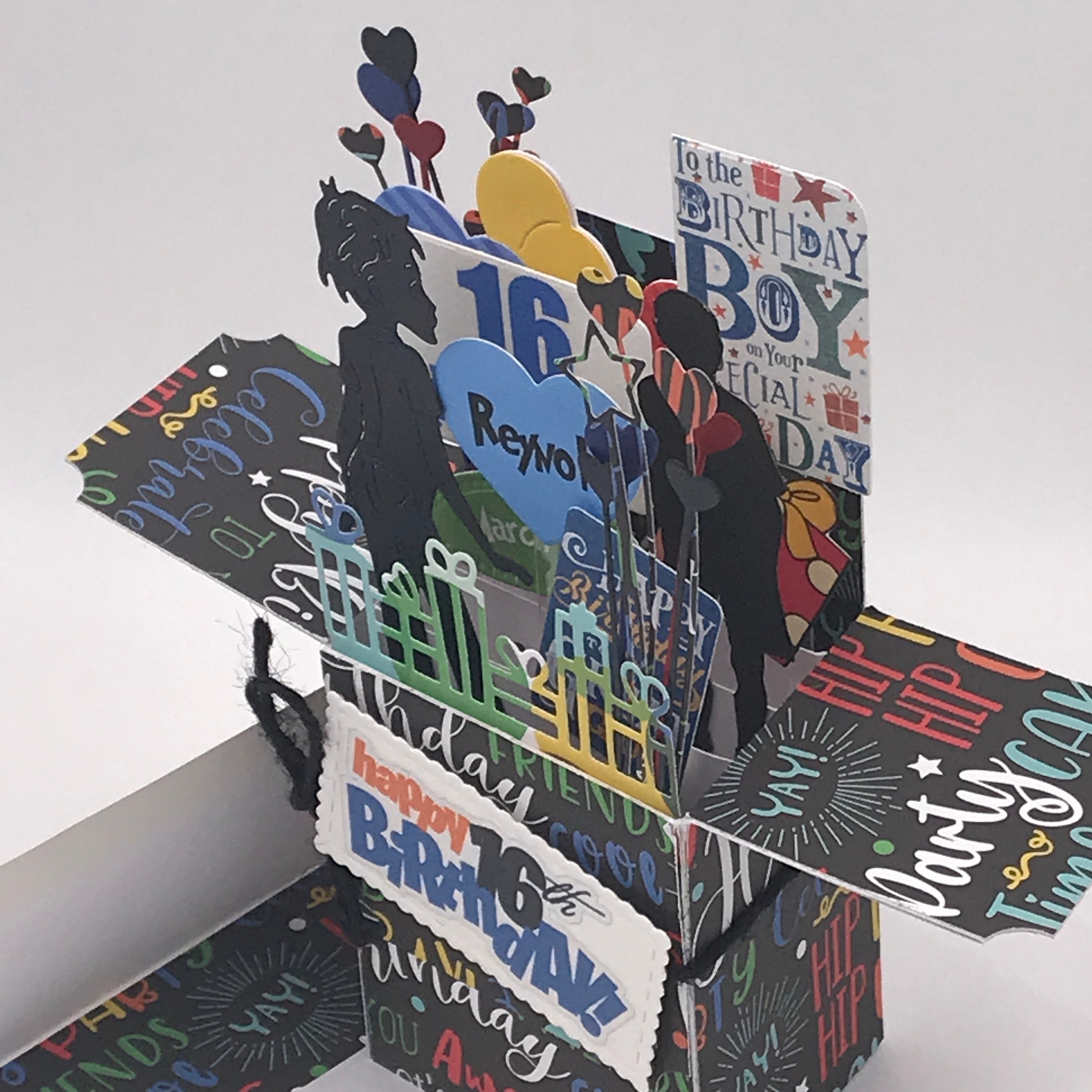 Custom Explosion Box Card for Kids And/or Teens Personalized | Etsy