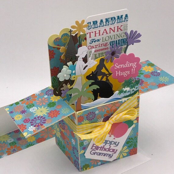 Custom Explosion Box Card Personalized Handmade Custom Any | Etsy