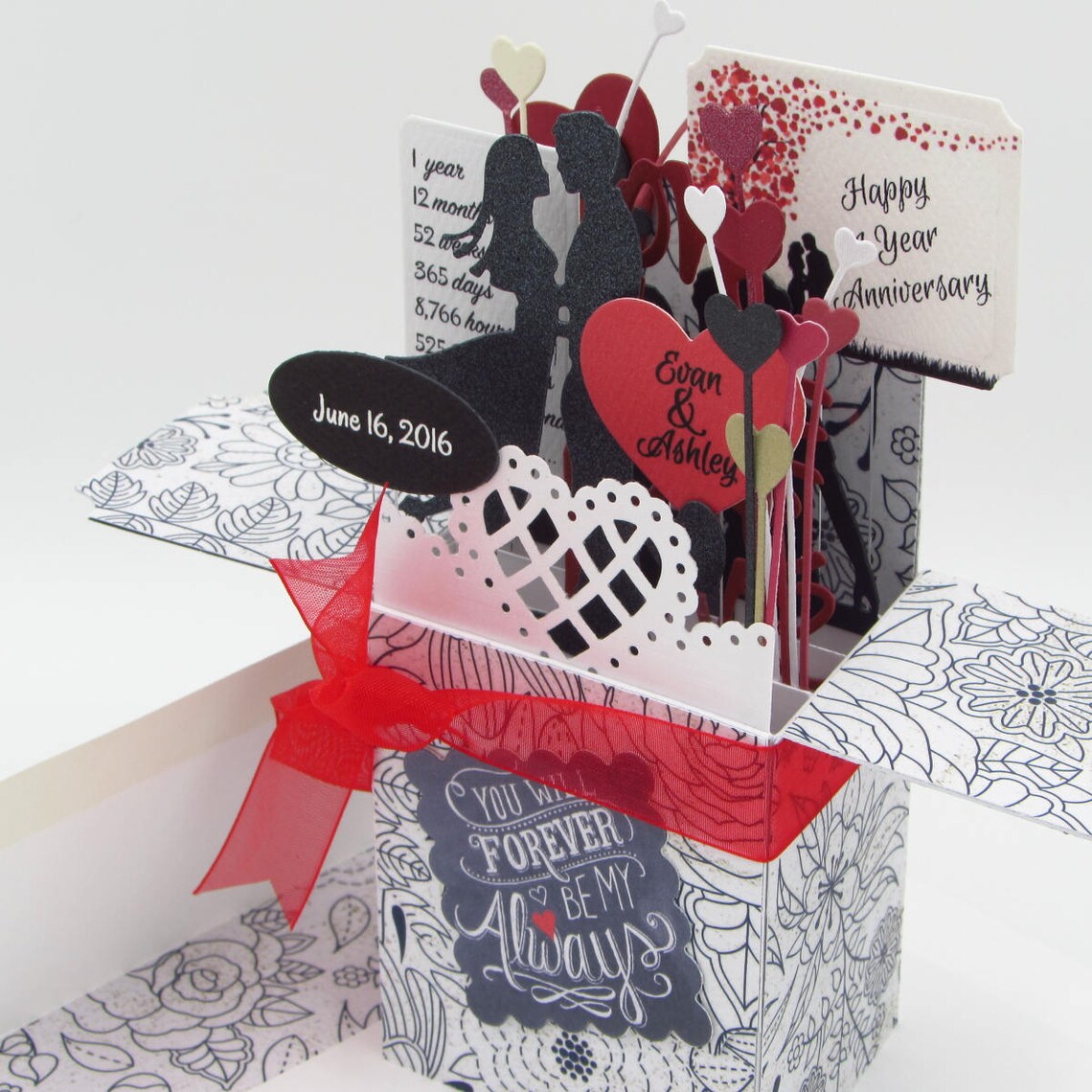 Custom Explosion Box Card Personalized Handmade Custom - Etsy