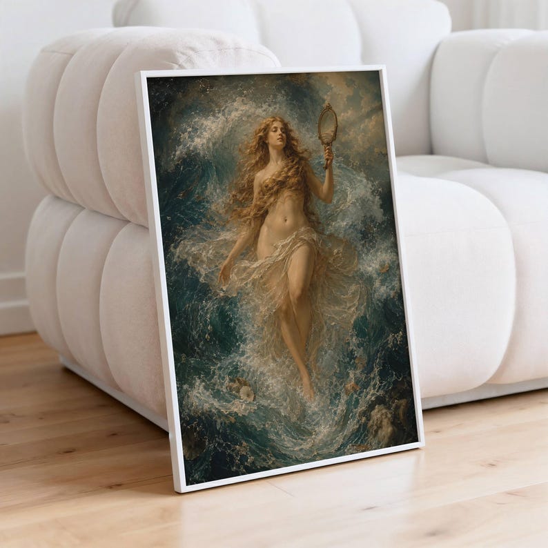 Goddess Aphrodite Wall Art, Altar Decor, Feminine Print, Greek ...