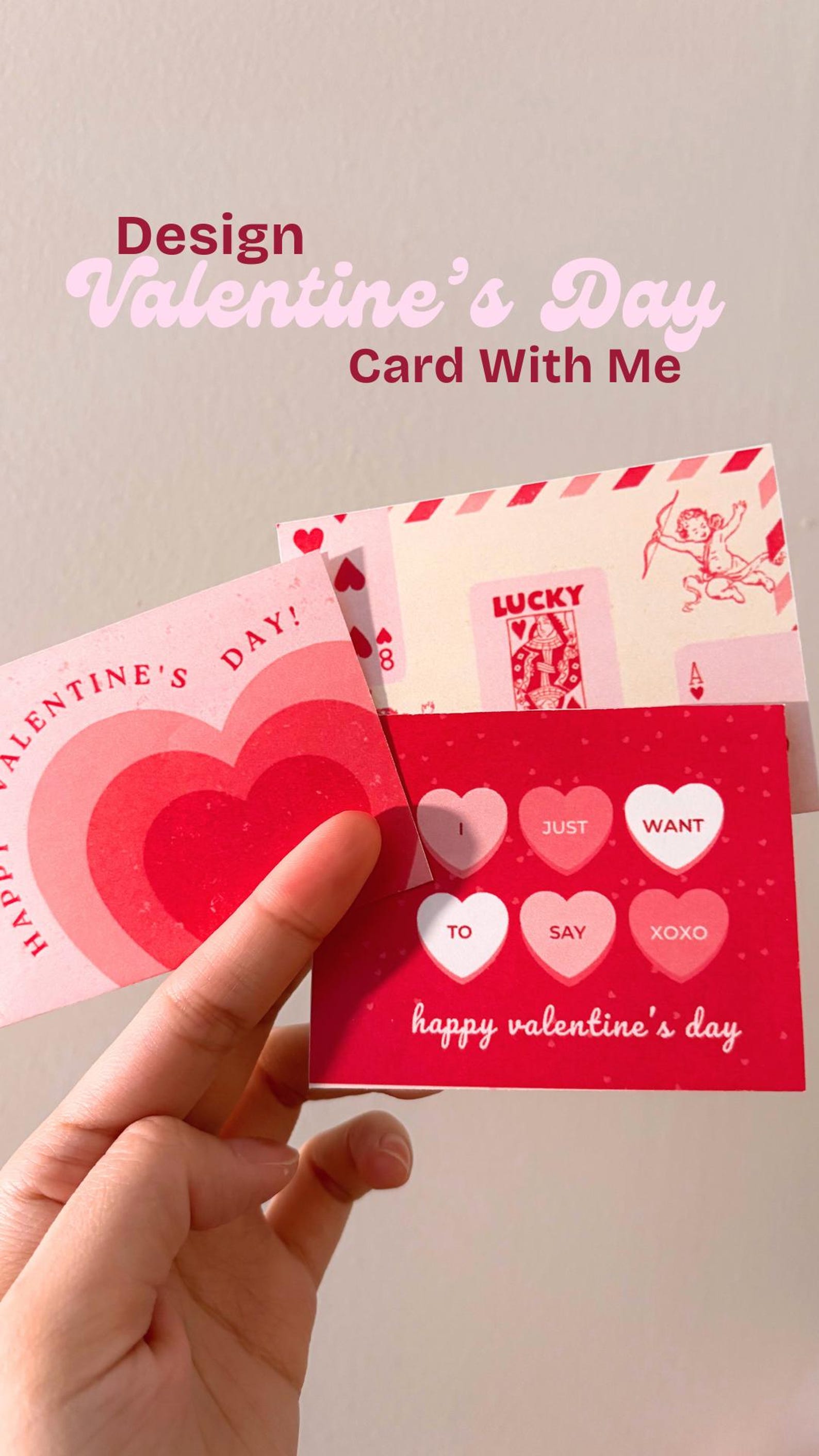 Valentine's Day Digital Card Template - Etsy Canada