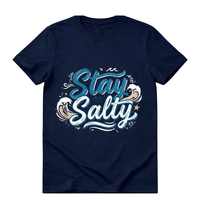Stay Salty Beach Typography Design (digital Download) - Etsy