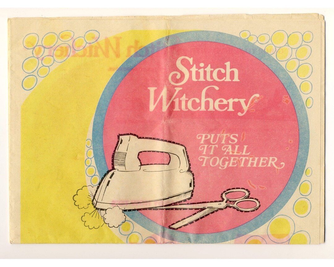 Vintage 1970s Stitch Witchery Idea Guide, No Sew Fashion, Fabric Home ...