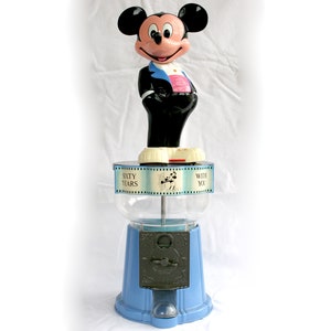 Vintage 1980s Mickey's Gumball Machine, Mickey Mouse 60th Anniversary ...