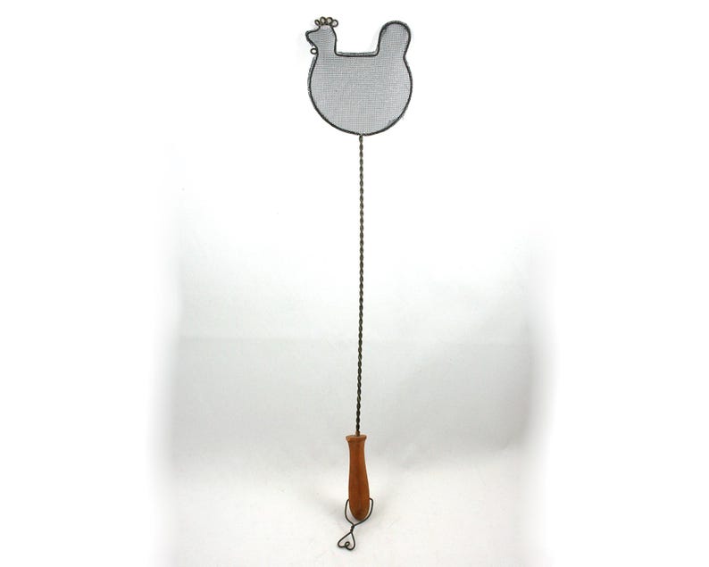 Vintage Chicken Shaped Fly Swatter, Wire Art, Chicken Lover Gift ...