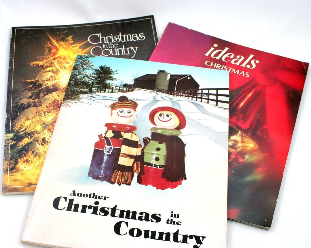 Vintage 1970s Christmas Craft Books, Upcycled Xmas, Country Holiday ...
