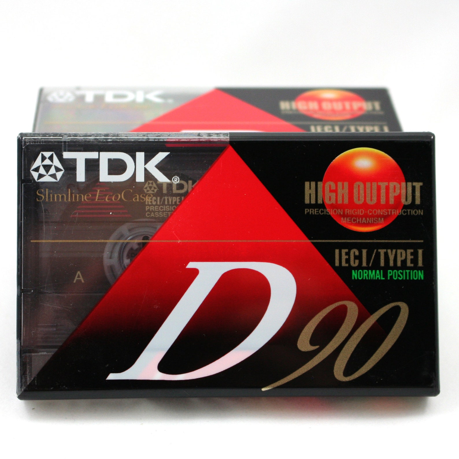 Vintage 1990s 4 TDK D90 Audio Cassette Tapes, IECI/TYPE I, Unopened New ...