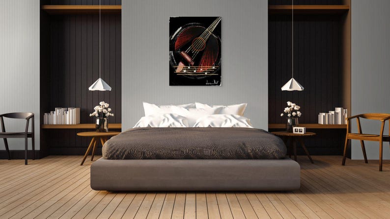 Banjo Resonance – Banjo Wall Art Poster | Modern Abstract Music Art ...