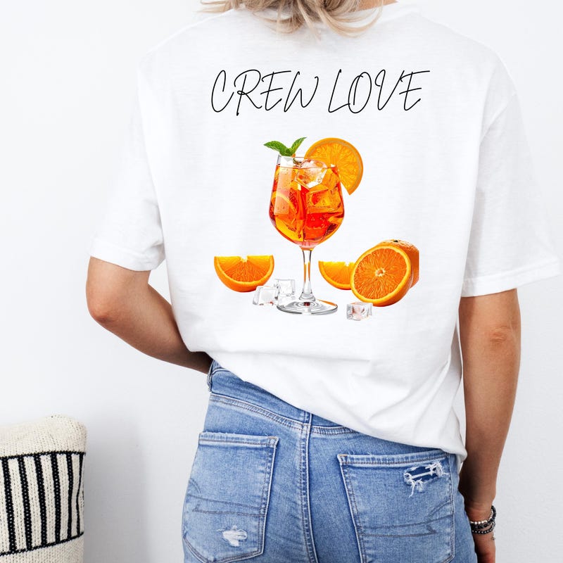 Aperol spritz v neck shirt - Etsy.de