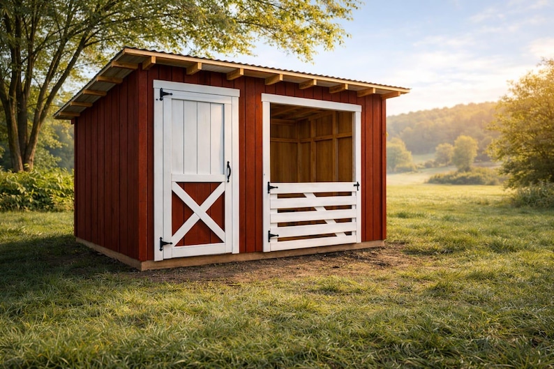 Goat Shed Plans 10 X 14- PDF Download - Etsy