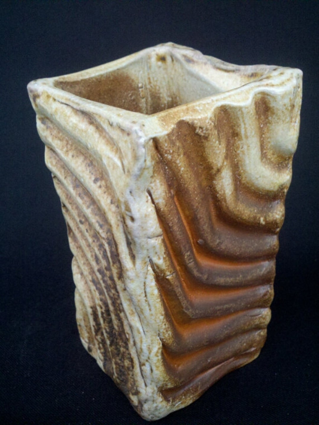 Wood Fired Slab Built Vase - Etsy