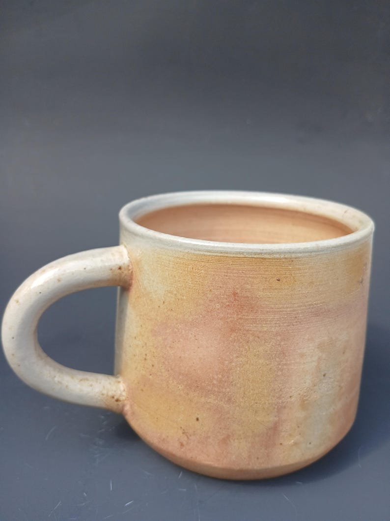 Wood Fired Mug, Natural Ash Glaze - Etsy