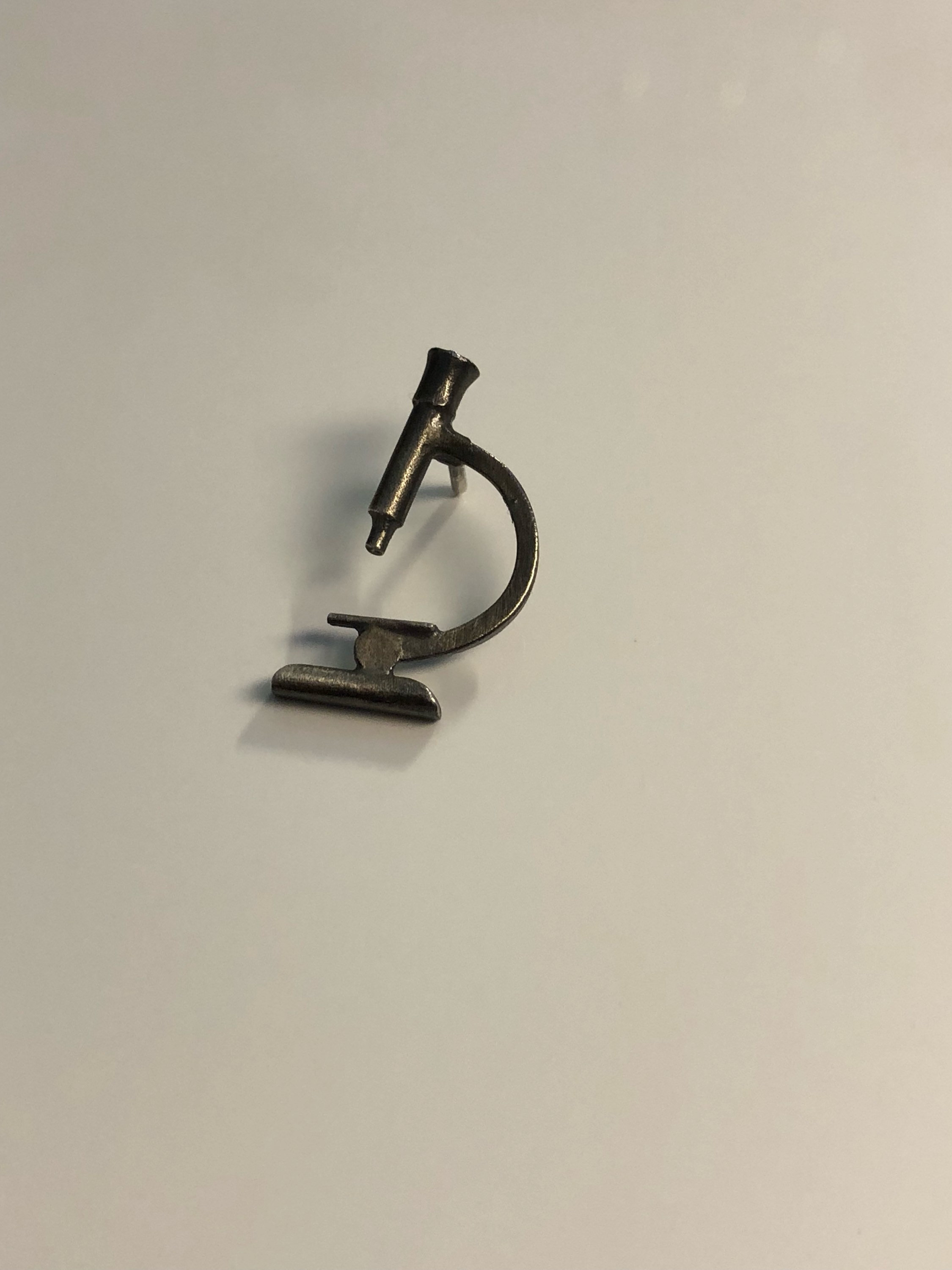 Microscope, Microscopio ,pin Microscope, Pin De Microscopio, Silver Pin ...