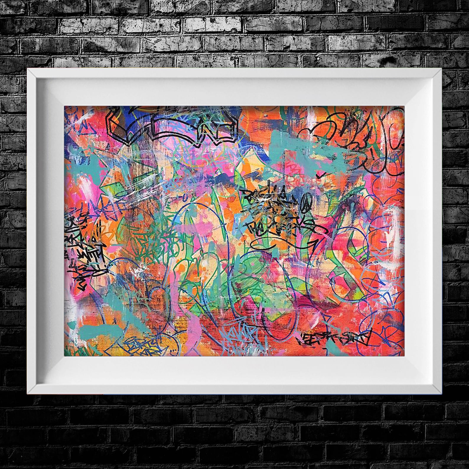 Modern Abstract Graffiti Street Art Printable Wall Art Print - Etsy