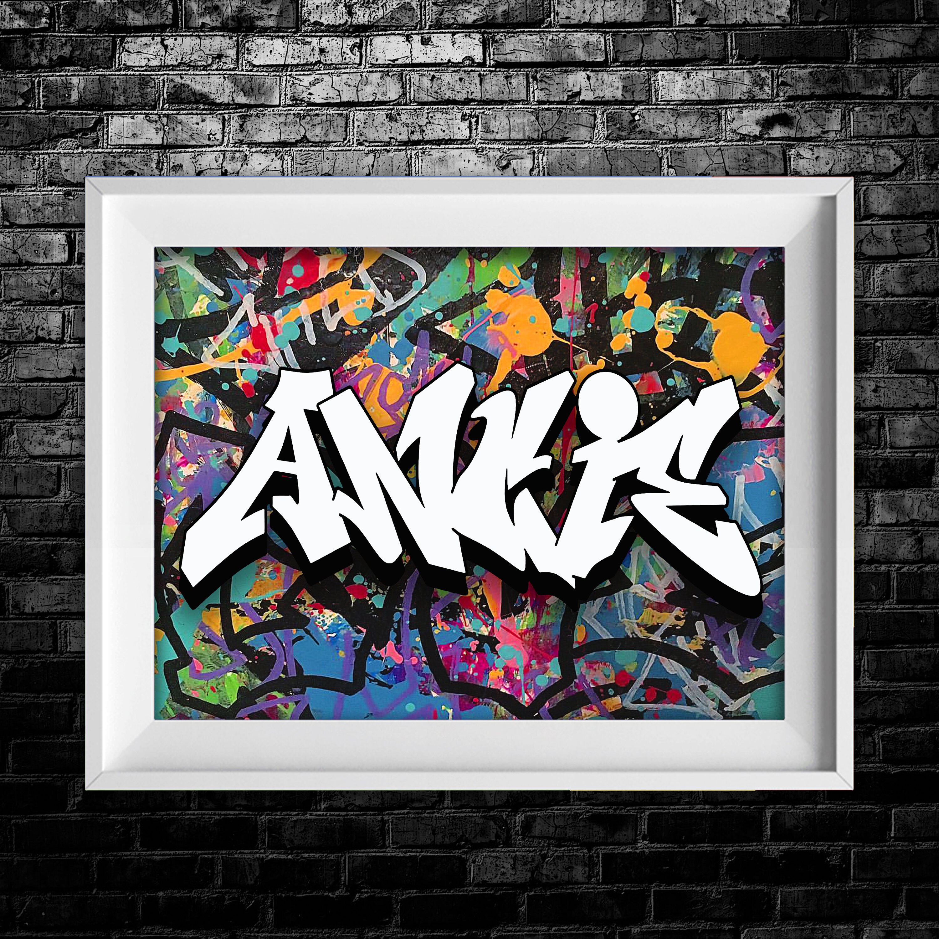 Custom Graffiti Street Art Style Name Print Digital Download Poster ...