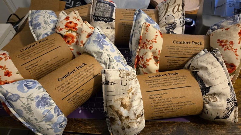 Lavender Comfort Pack | Reusable Heat/cooling Pad - Etsy