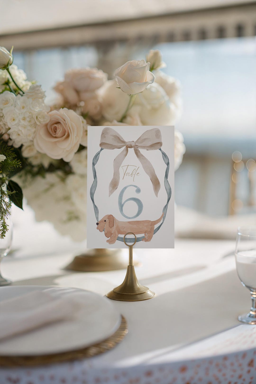 Puppy Themed Table Numbers, Dog Themed Party Decor, Wedding Reception ...