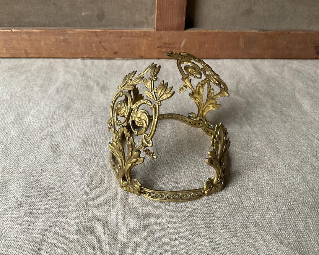Small Crown of the Virgin Mary Statue, French Vintage, 19th Handmade ...