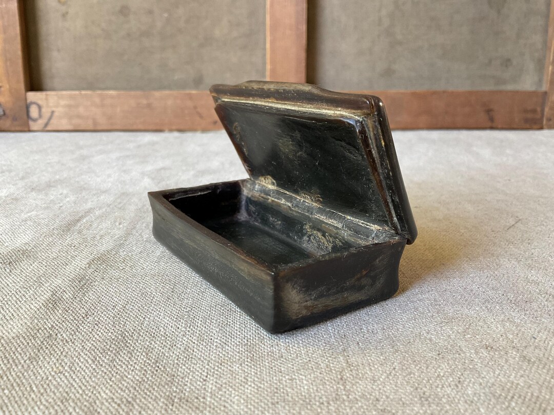 French Vintage Small Box in Horn, Late 19th Handmade - Etsy