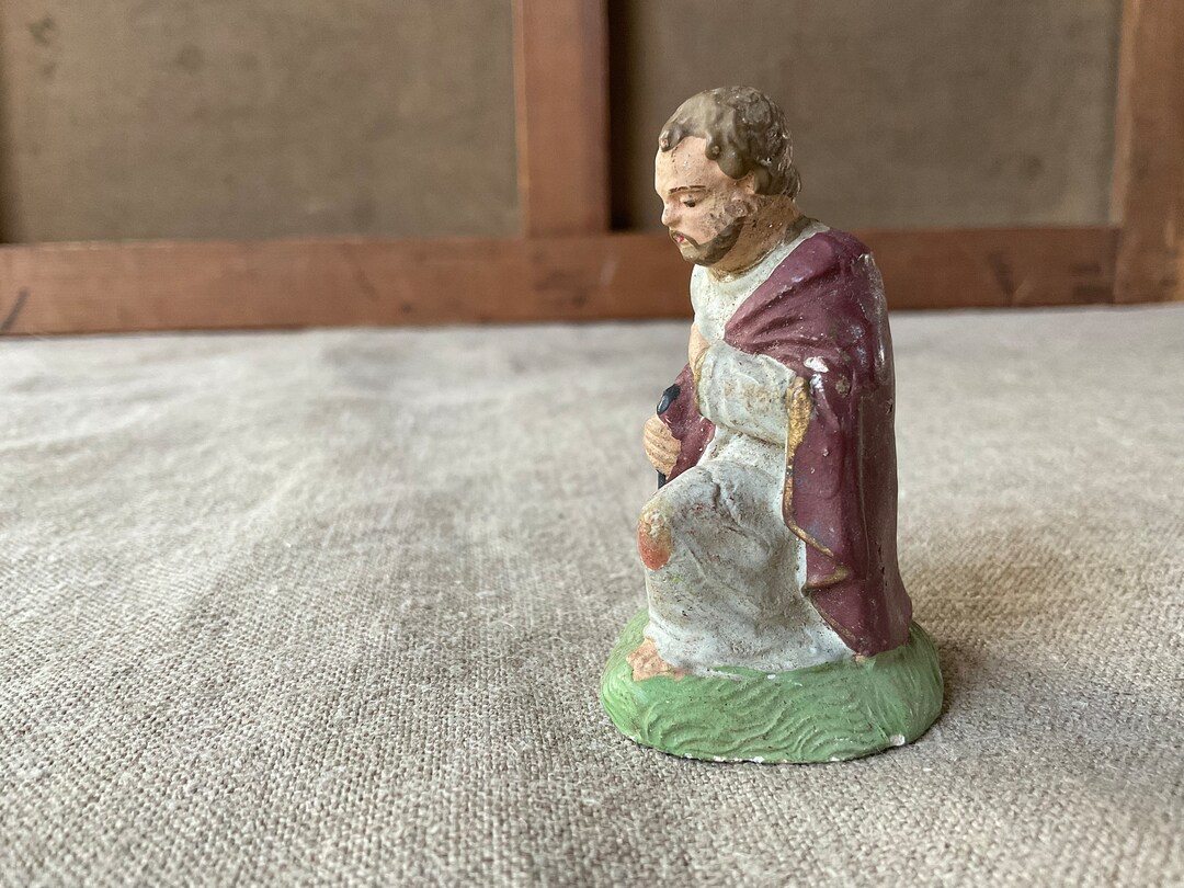 DEVINEAU, Joseph, French Vintage Small Figurine for Christmas Crib, Santon for Nativity Scene ...
