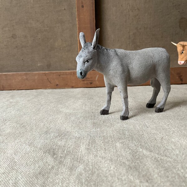 Wooden Donkey Figurine - Etsy