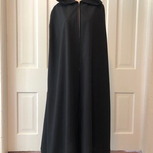 Black Linen Cloak - Hooded - Etsy