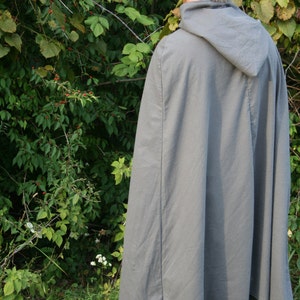 Dark Gray Flannel Cloak - Hooded - Etsy