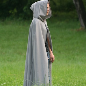 Gray Cloak - Cotton, Hooded - Etsy