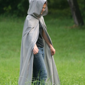 Gray Cloak - Cotton, Hooded - Etsy