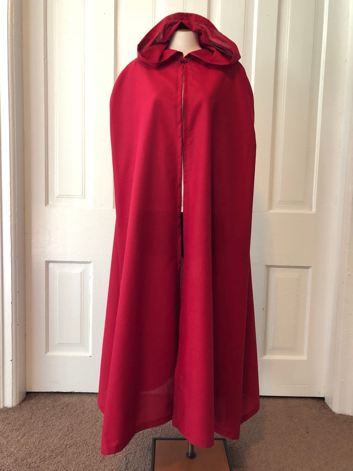 Red Cloak Cotton Hooded - Etsy
