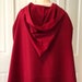 Red Cloak - Cotton, Hooded - Etsy