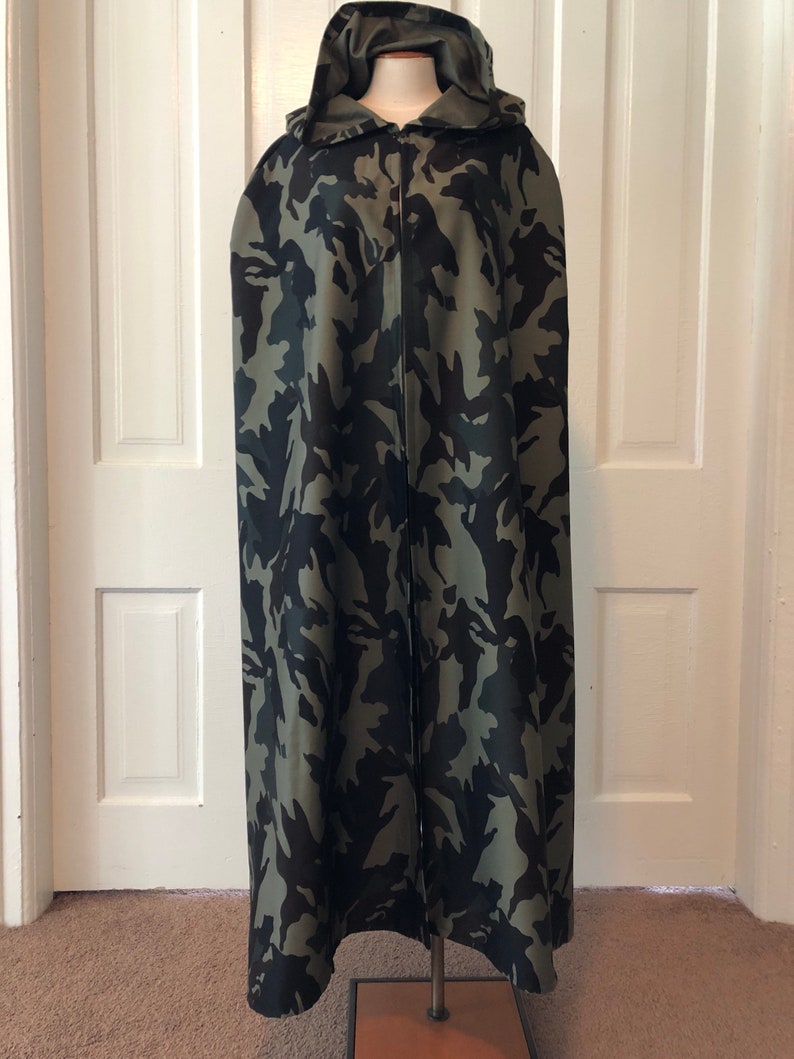 Camouflage Hooded Cloak Adult size | Etsy