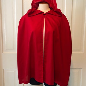 Red Riding Hood Cape - Etsy