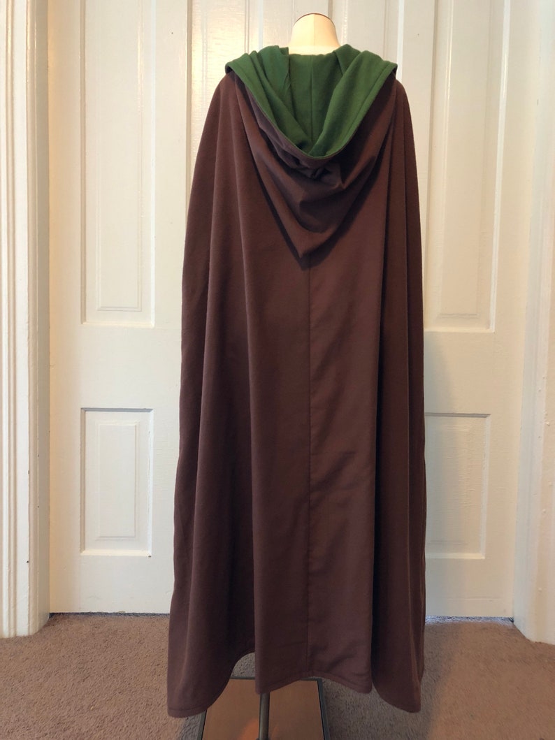 Brown/green Reversible Hooded Cloak - Etsy