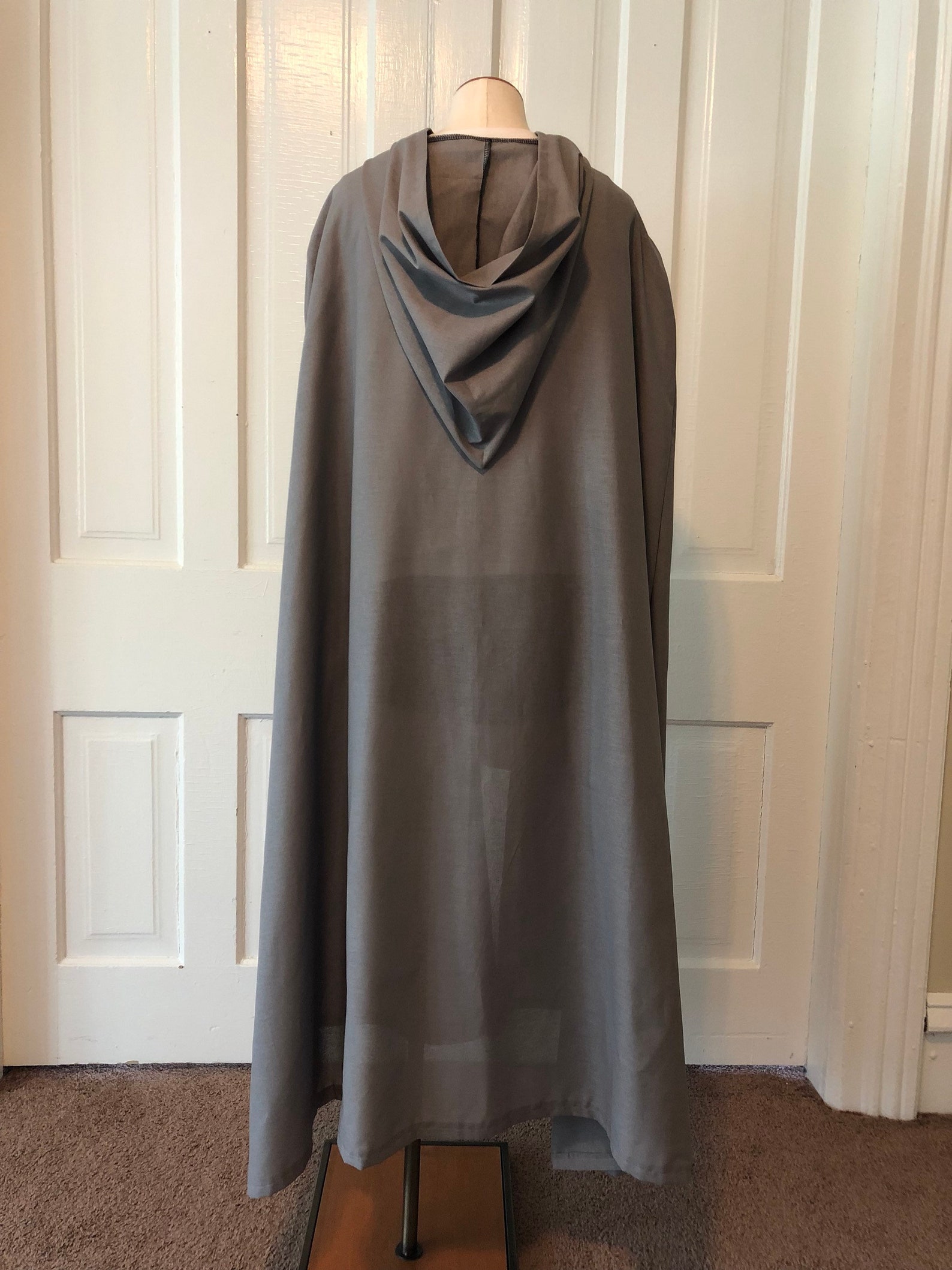 Gray Cloak Cotton Hooded | Etsy