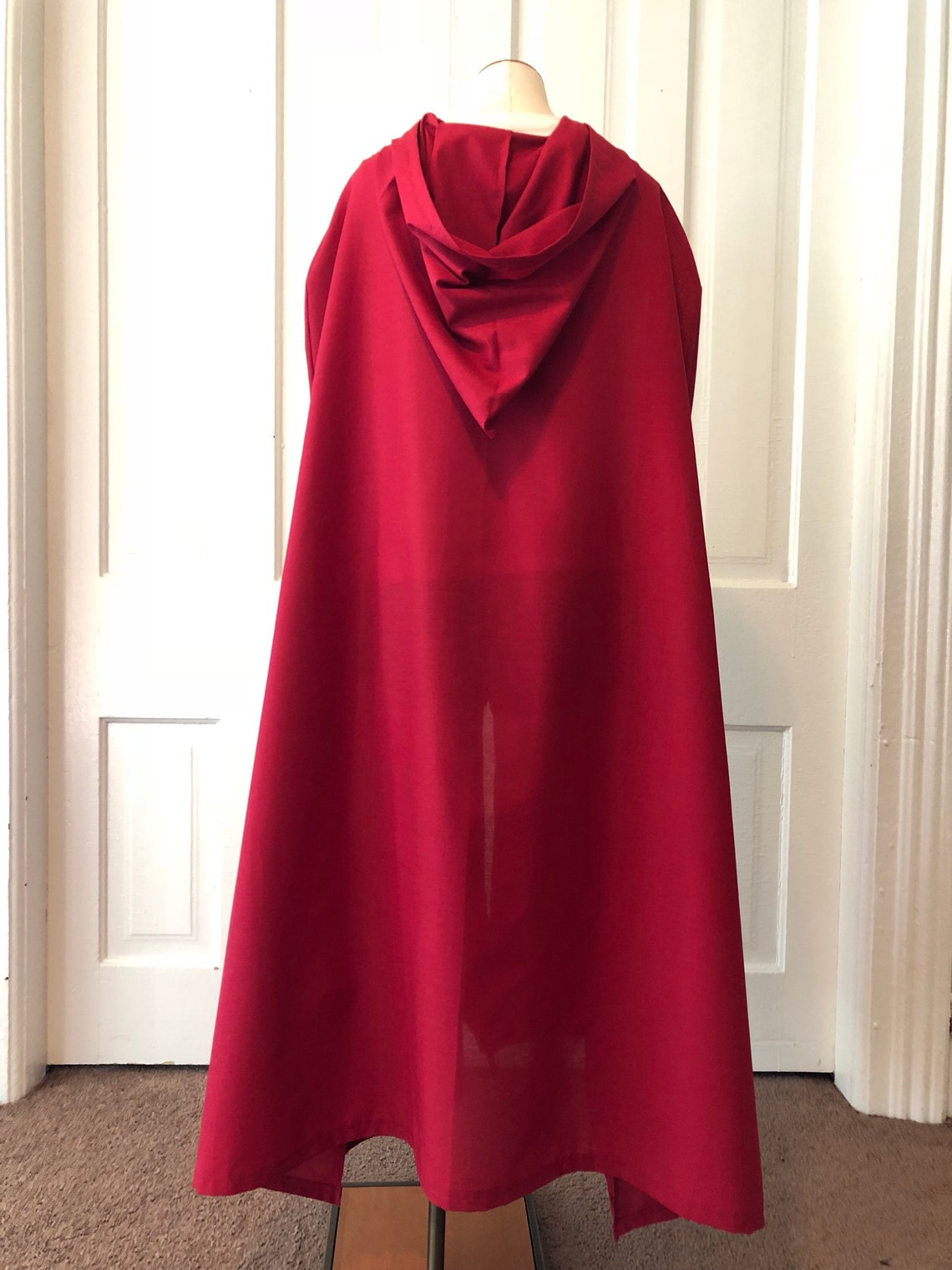 Red Cloak Cotton Hooded - Etsy