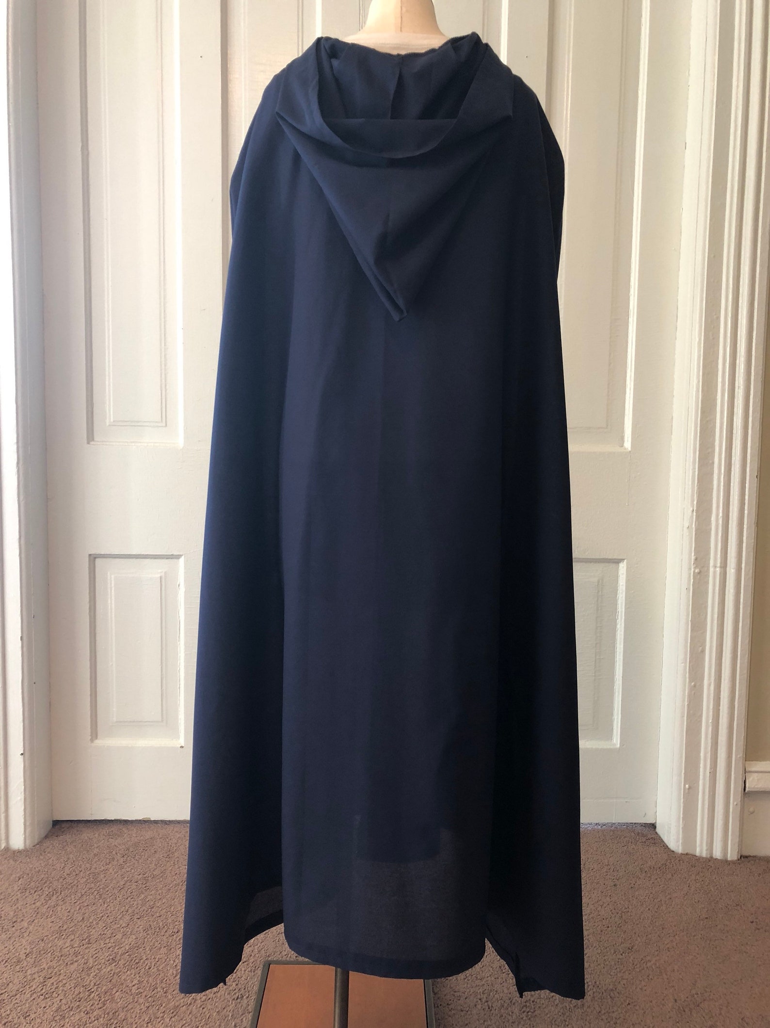 Navy Cloak Cotton Hooded - Etsy