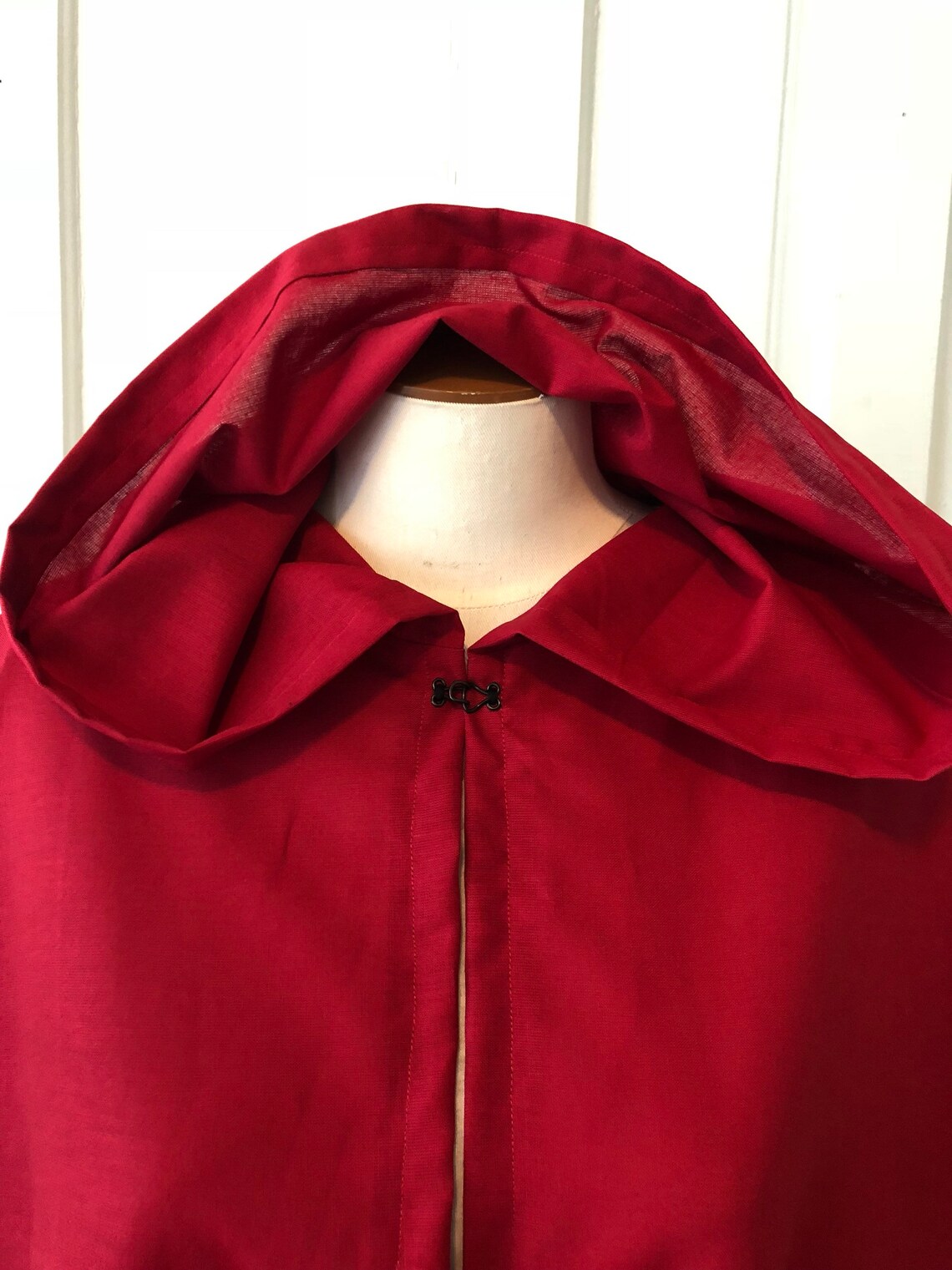 Red Cloak Cotton Hooded - Etsy