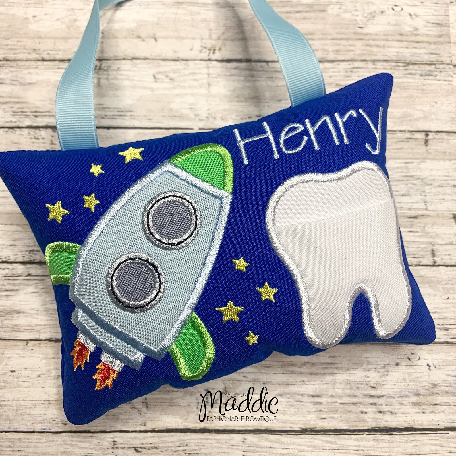 Rocket Tooth Fairy Pillow, Boys Tooth Fairy Pillow, Boy Tooth Pillow ...
