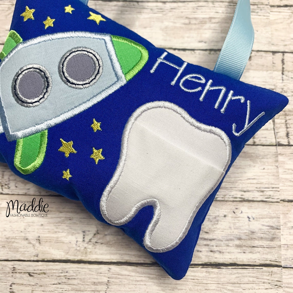 Rocket Tooth Fairy Pillow, Boys Tooth Fairy Pillow, Boy Tooth Pillow ...