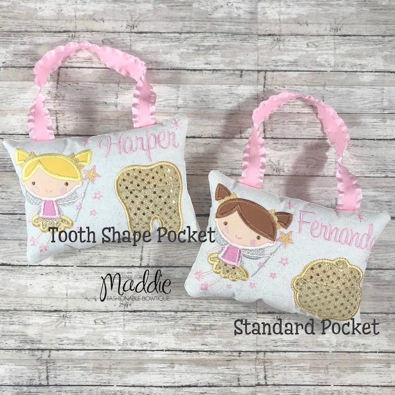 Tooth Fairy Pillow Girls Tooth Fairy Pillow Tooth Pillow - Etsy