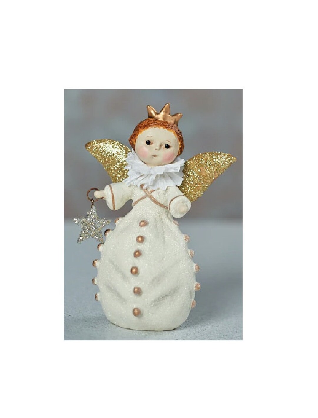 Dee Foust Harvey Christmas Figure princess Genevieve Angel Folk Art ...
