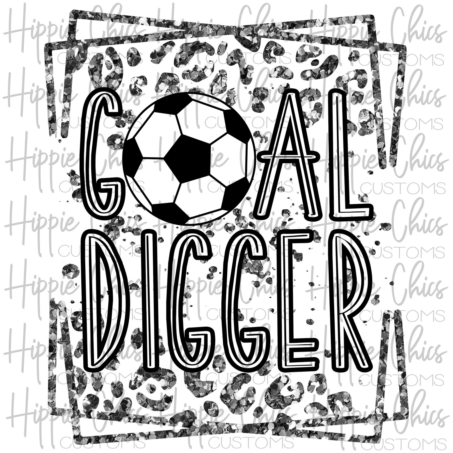Goal Digger Soccer PNG File, Digital Design, Sublimation Design ...