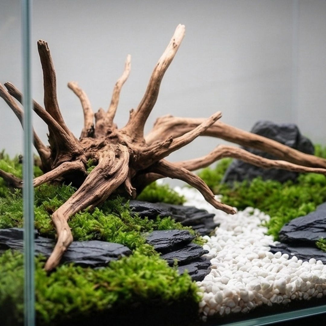 Natural Spider Wood Driftwood Aquarium Hardscape, Roots Branch Fish ...