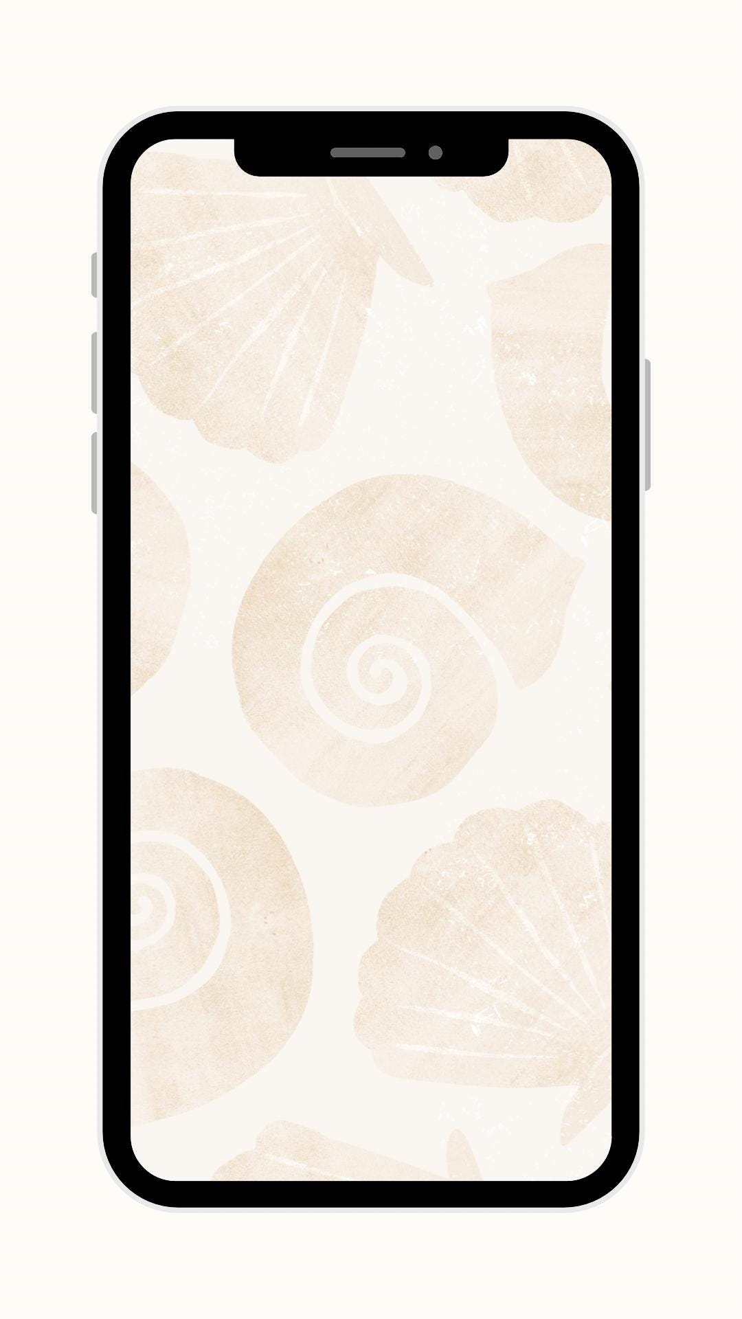 Seashell Lock Screen Wallpaper: Beach Digital Download - Etsy