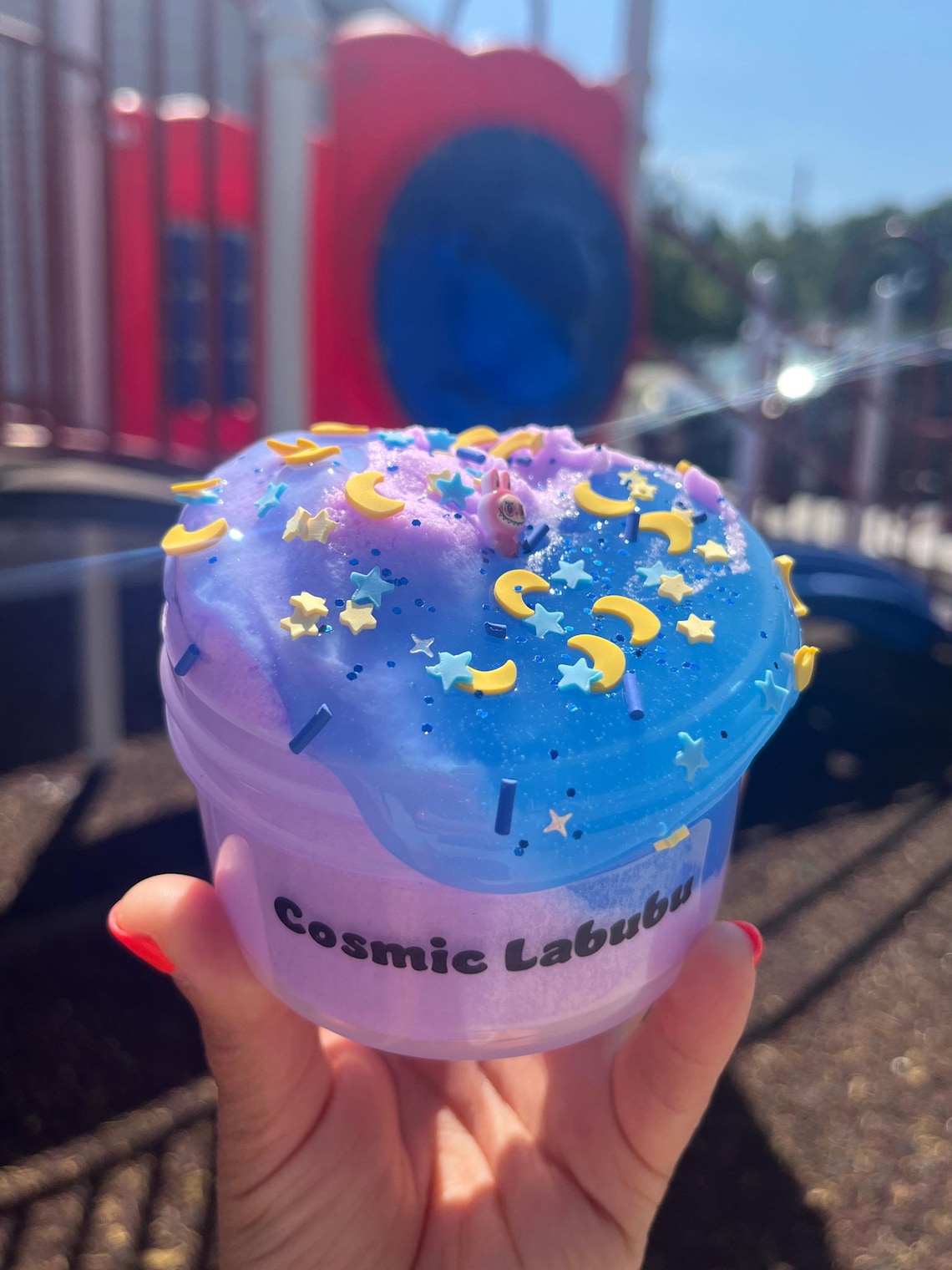 Cosmic Labubu Slime – Tropical Scented Cloud Dough With Glitter Stars ...